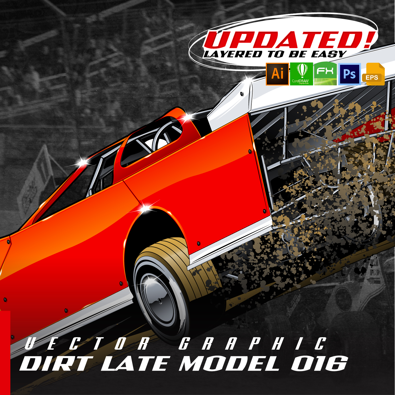 Dirt Late Model #16 | Fast Racing Grafx