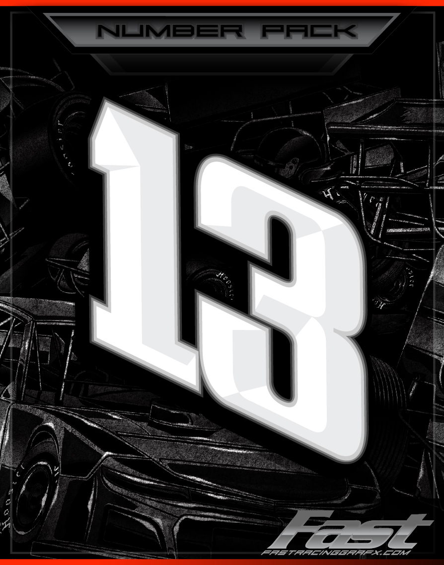 Number Pack #13 | Fast Racing Grafx