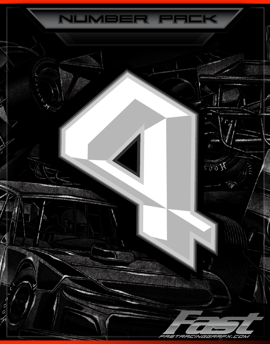 Number Pack #4 | Fast Racing Grafx