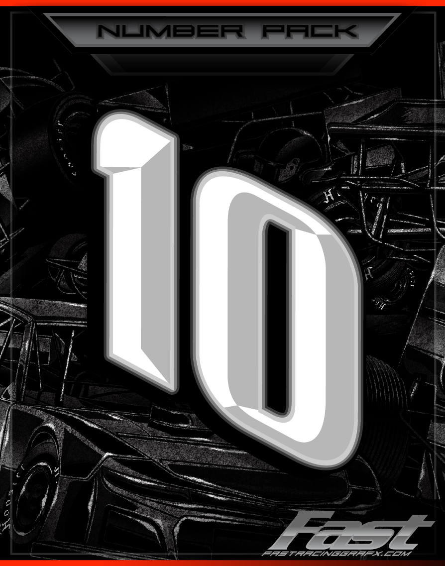 Number Pack #10 | Fast Racing Grafx