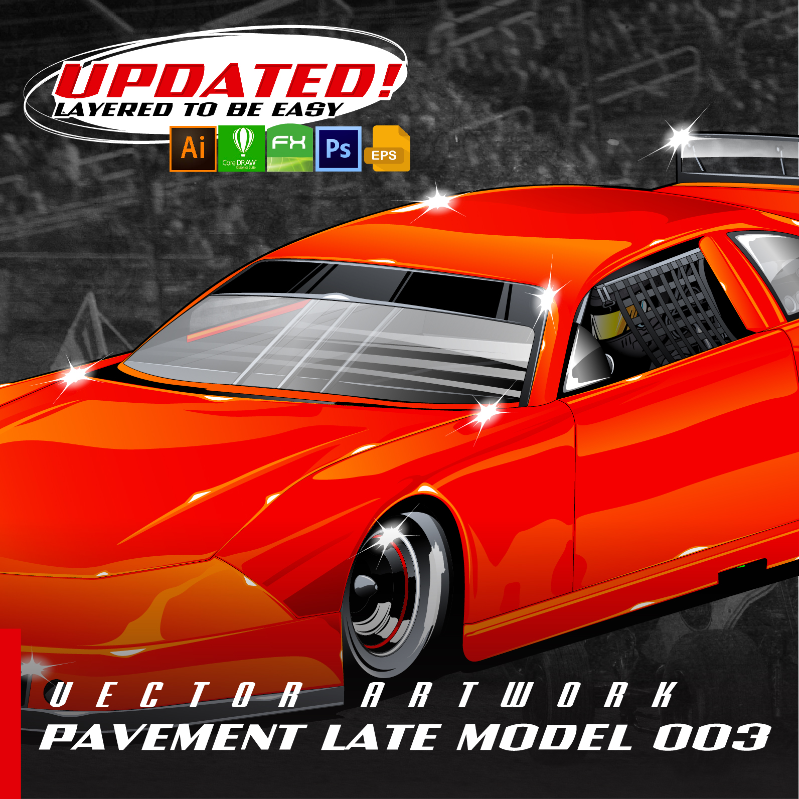 Pavement Late Model 003 | Fast Racing Grafx