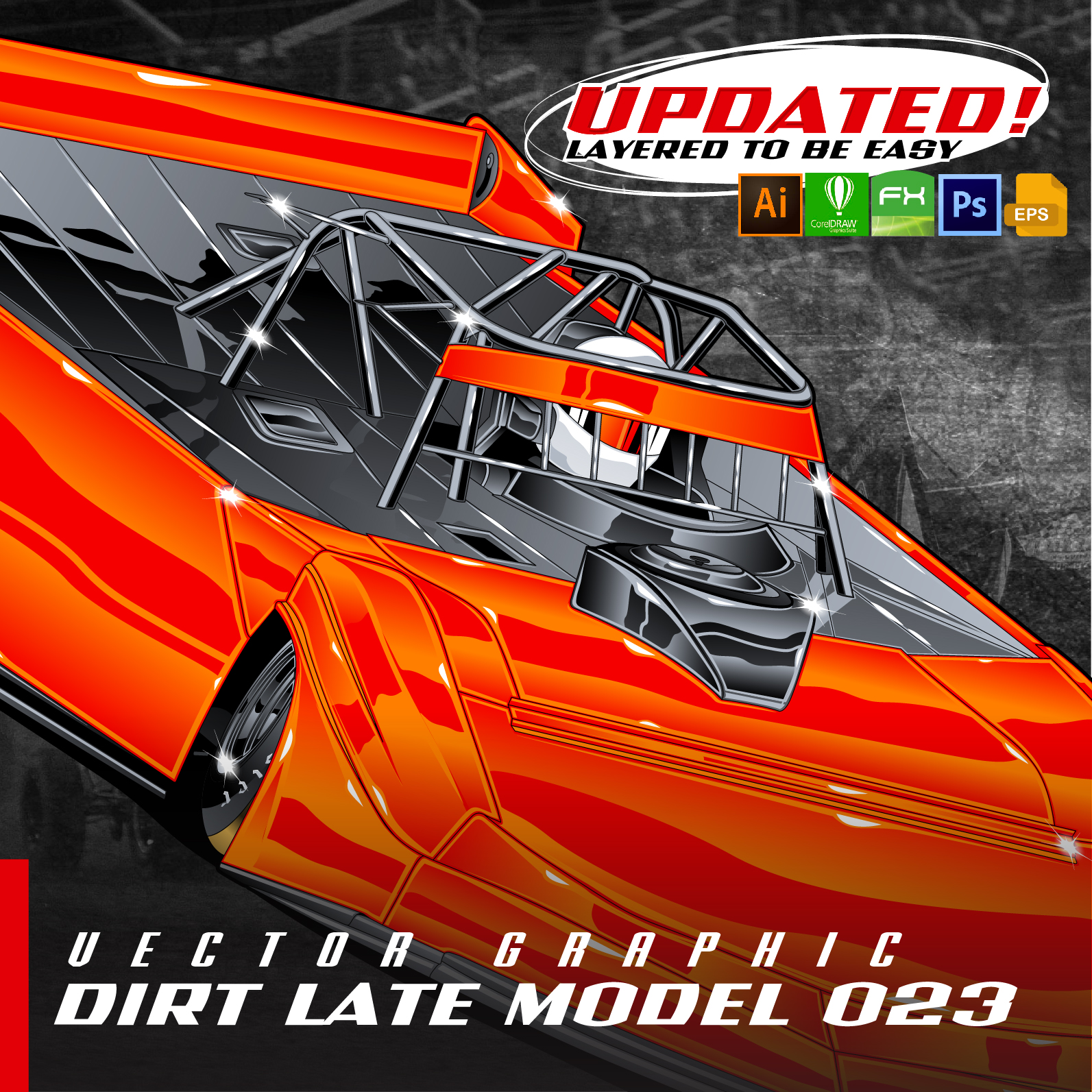 Dirt Late Model 023 | Fast Racing Grafx