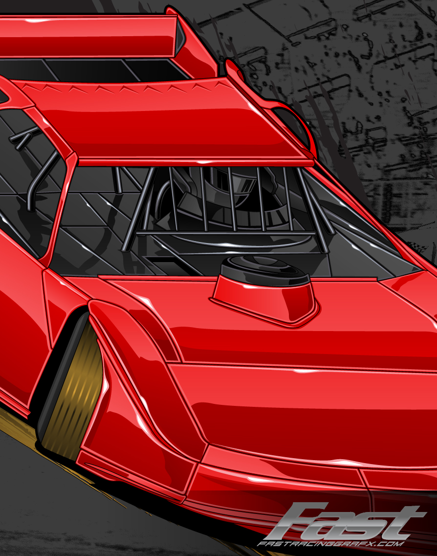 Dirt Late Model #27 | Fast Racing Grafx