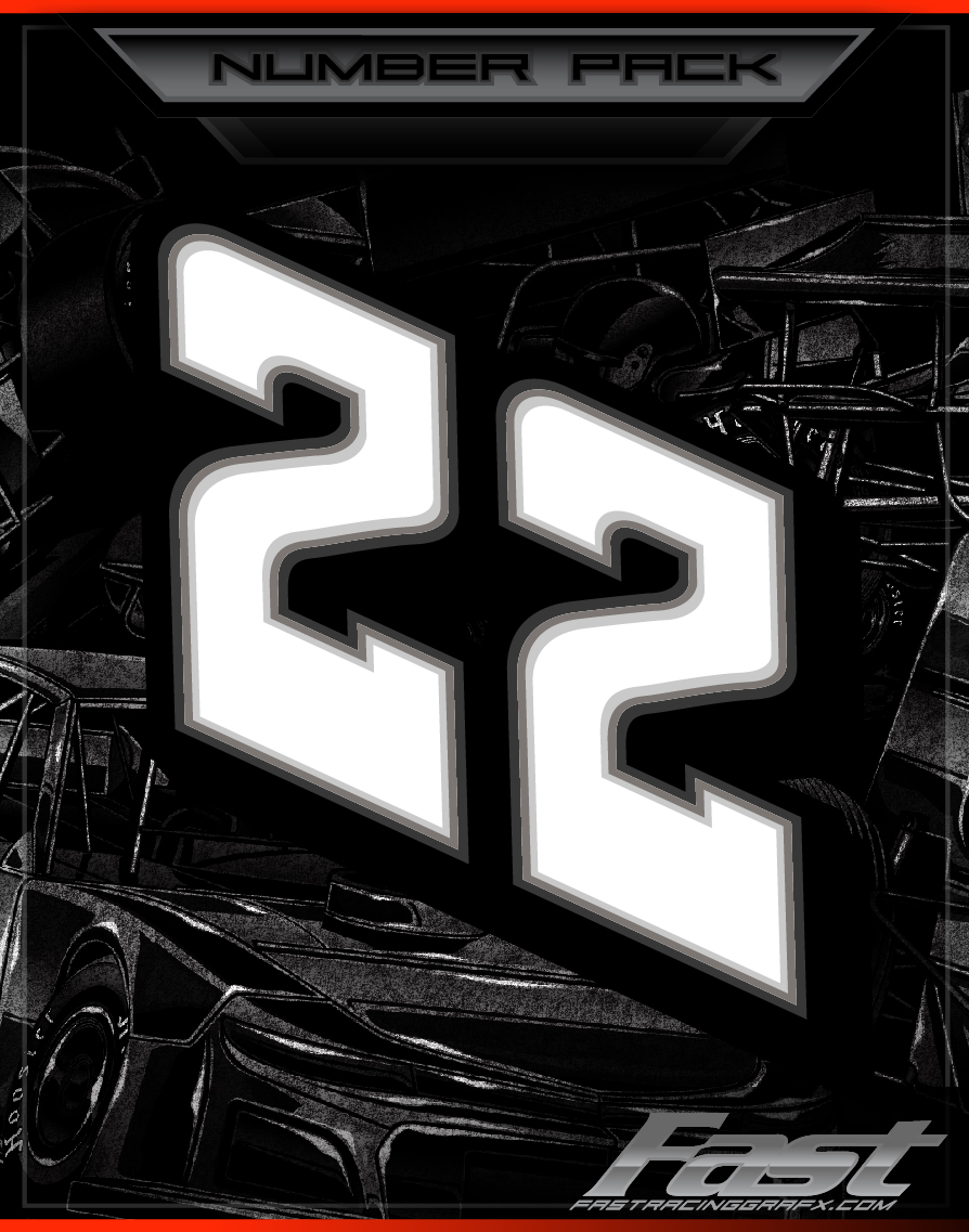 Number Pack #22 | Fast Racing Grafx