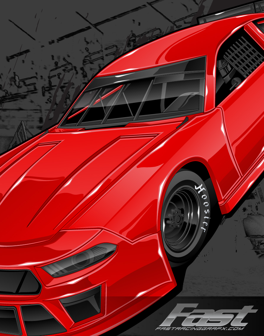 Pavement Late Model #11 | Fast Racing Grafx