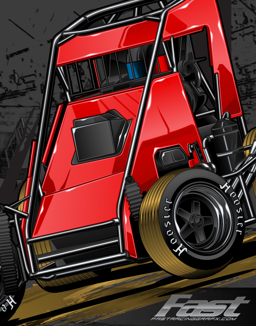 Dirt Midget #8 | Fast Racing Grafx