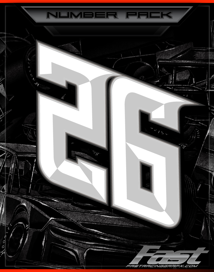 Number Pack #26 | Fast Racing Grafx