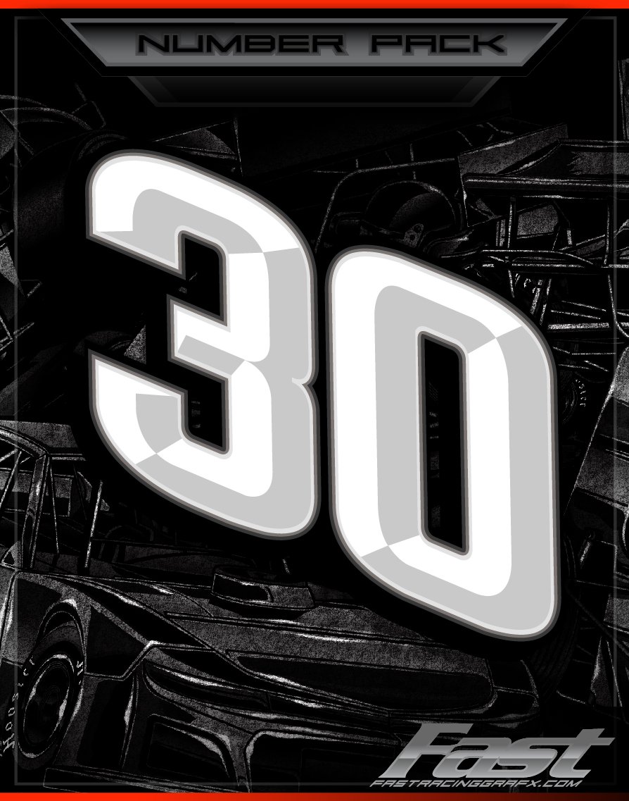 Number Pack #30 | Fast Racing Grafx
