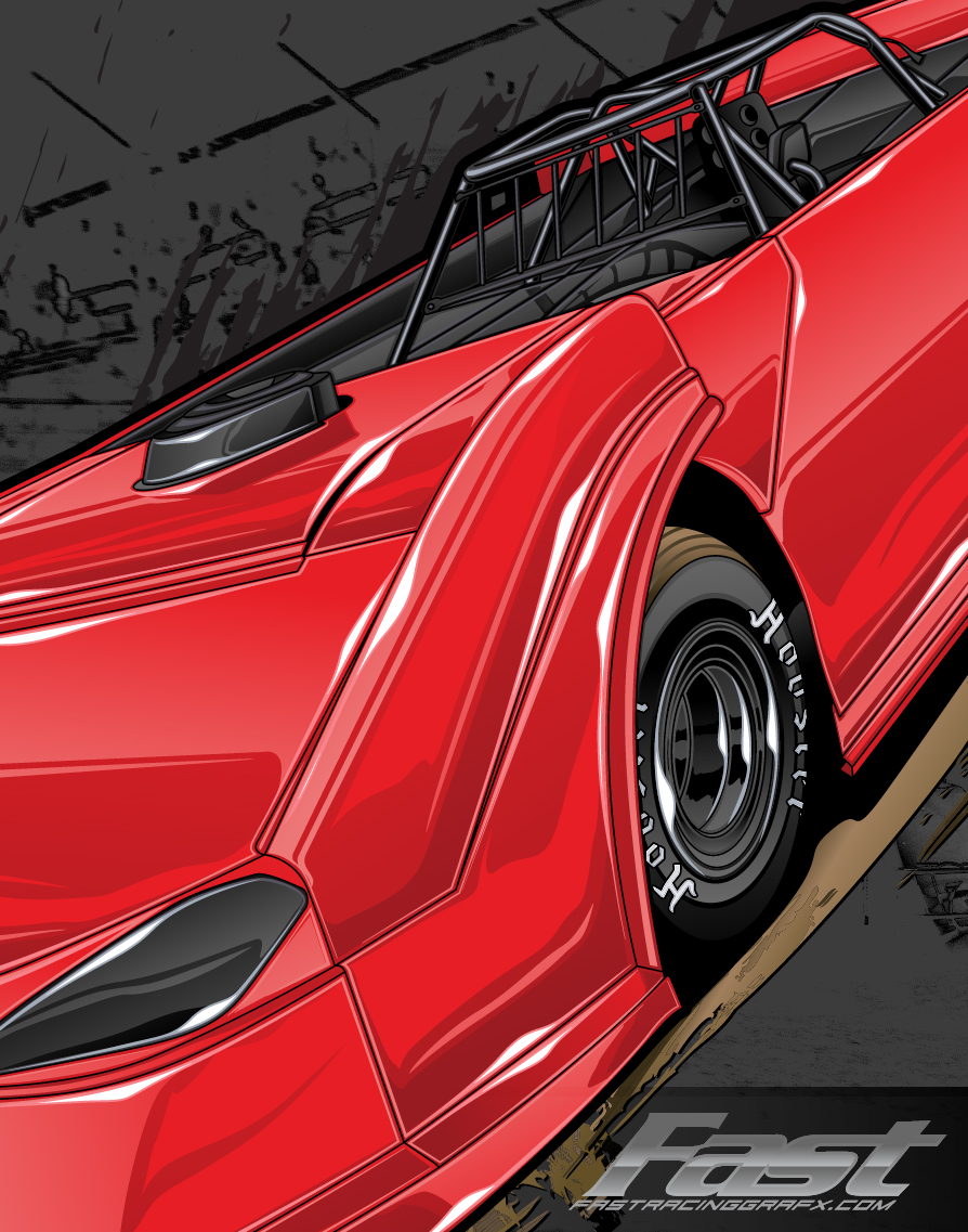 Dirt Late Model #36 | Fast Racing Grafx
