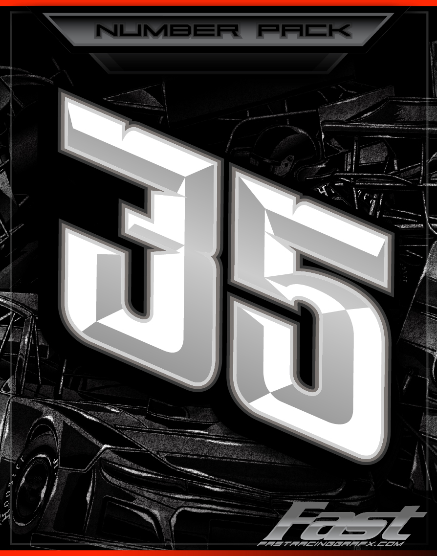 Number Pack #35 | Fast Racing Grafx