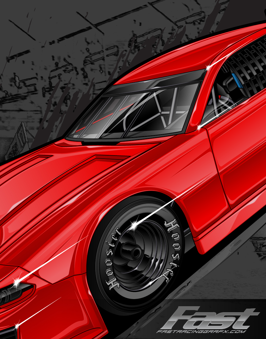 Pavement Late Model #23 | Fast Racing Grafx