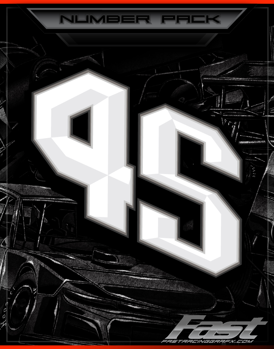 Number Pack #45 | Fast Racing Grafx