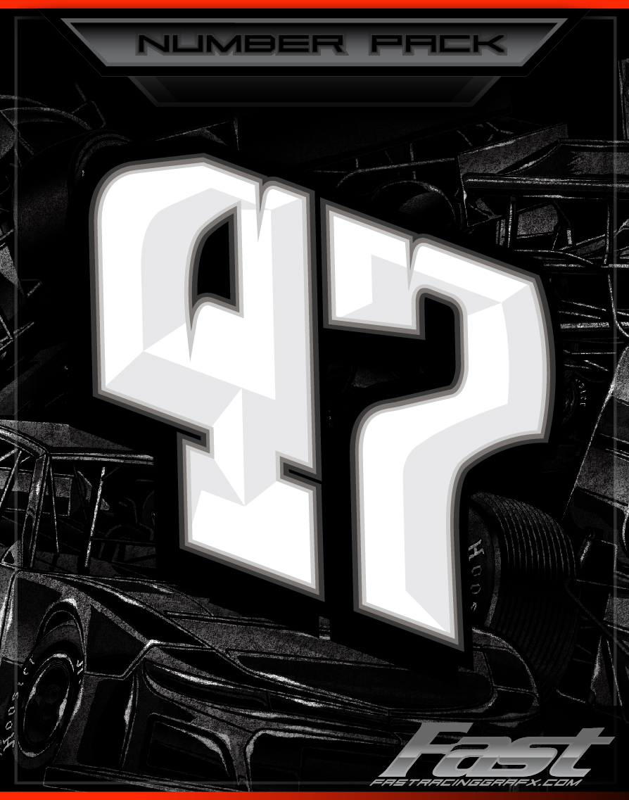 Number Pack #47 | Fast Racing Grafx