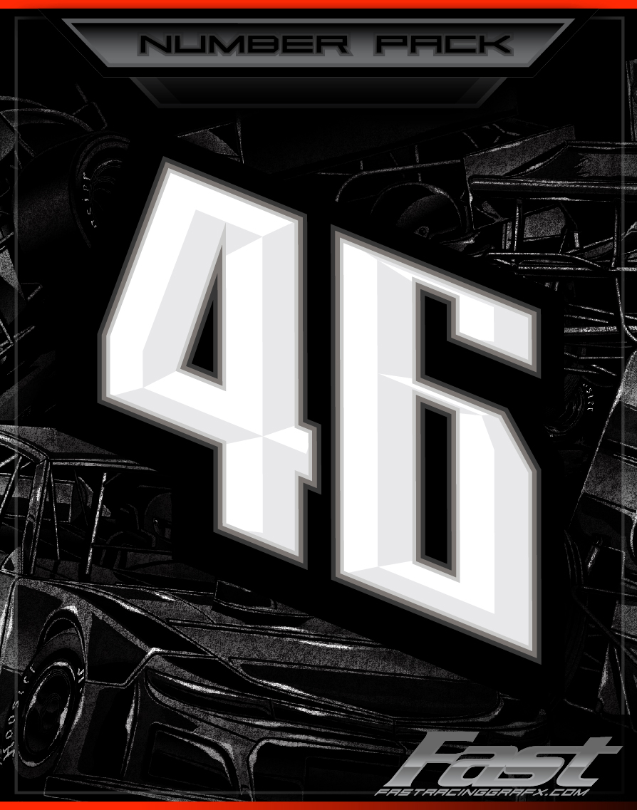 Number Pack #46 | Fast Racing Grafx