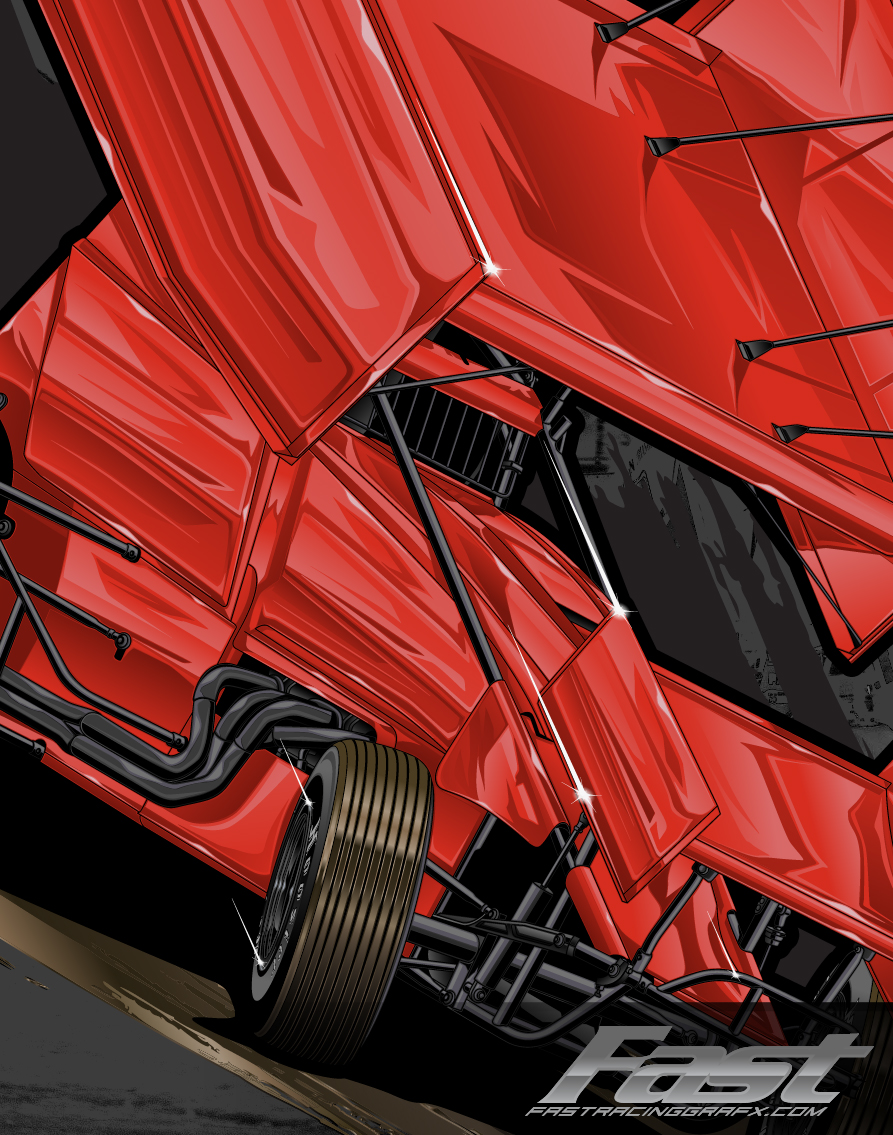 Dirt Sprint Car #30 | Fast Racing Grafx