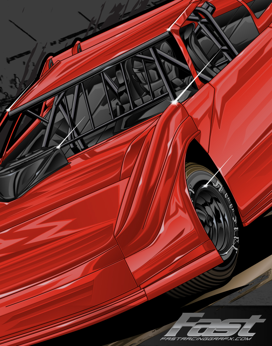 Dirt Late Model #52 | Fast Racing Grafx