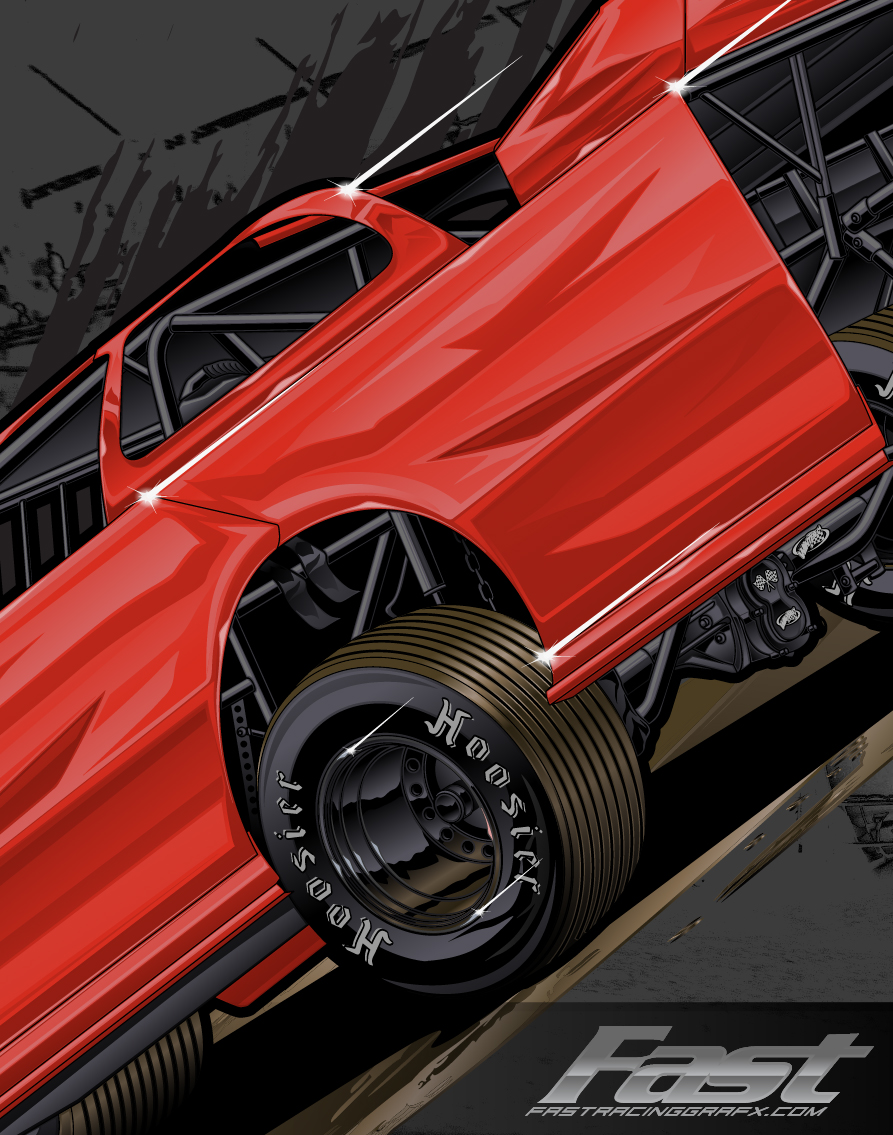 Dirt Late Model #53 | Fast Racing Grafx