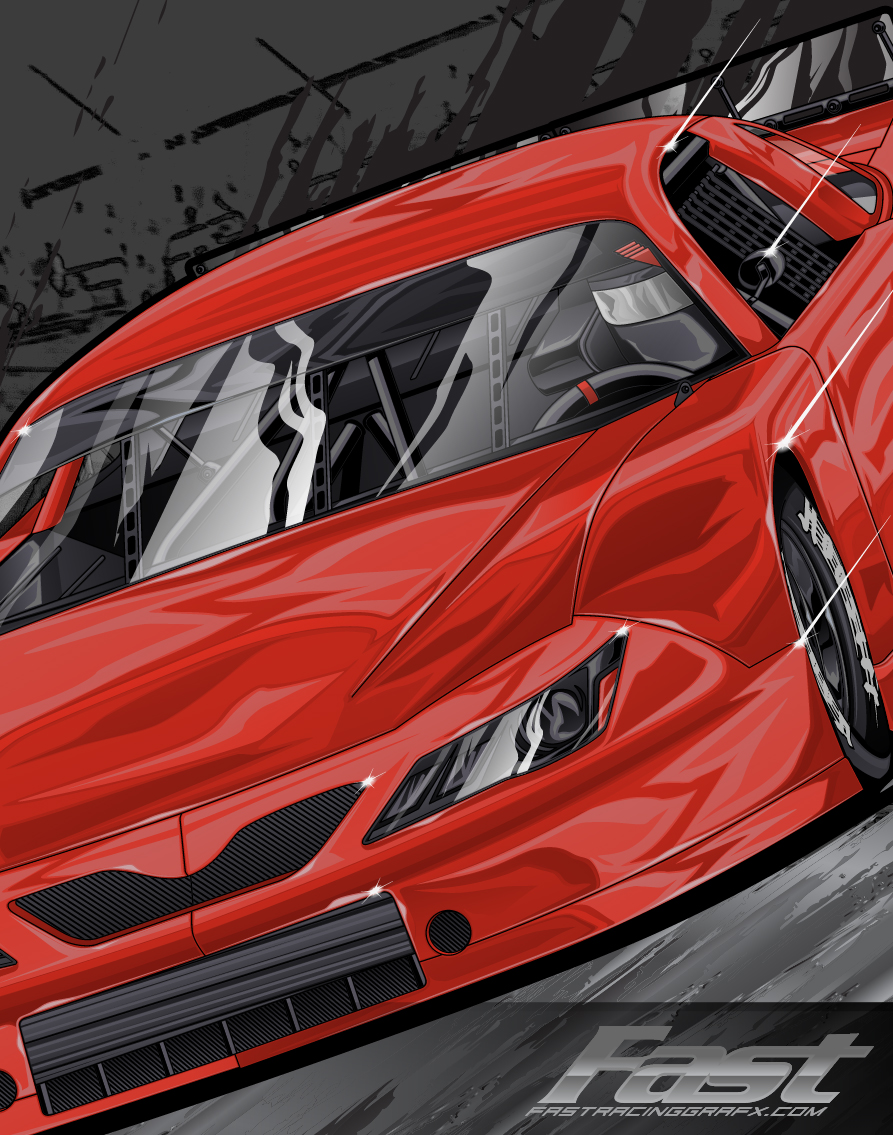 Pavement Late Model #28 | Fast Racing Grafx